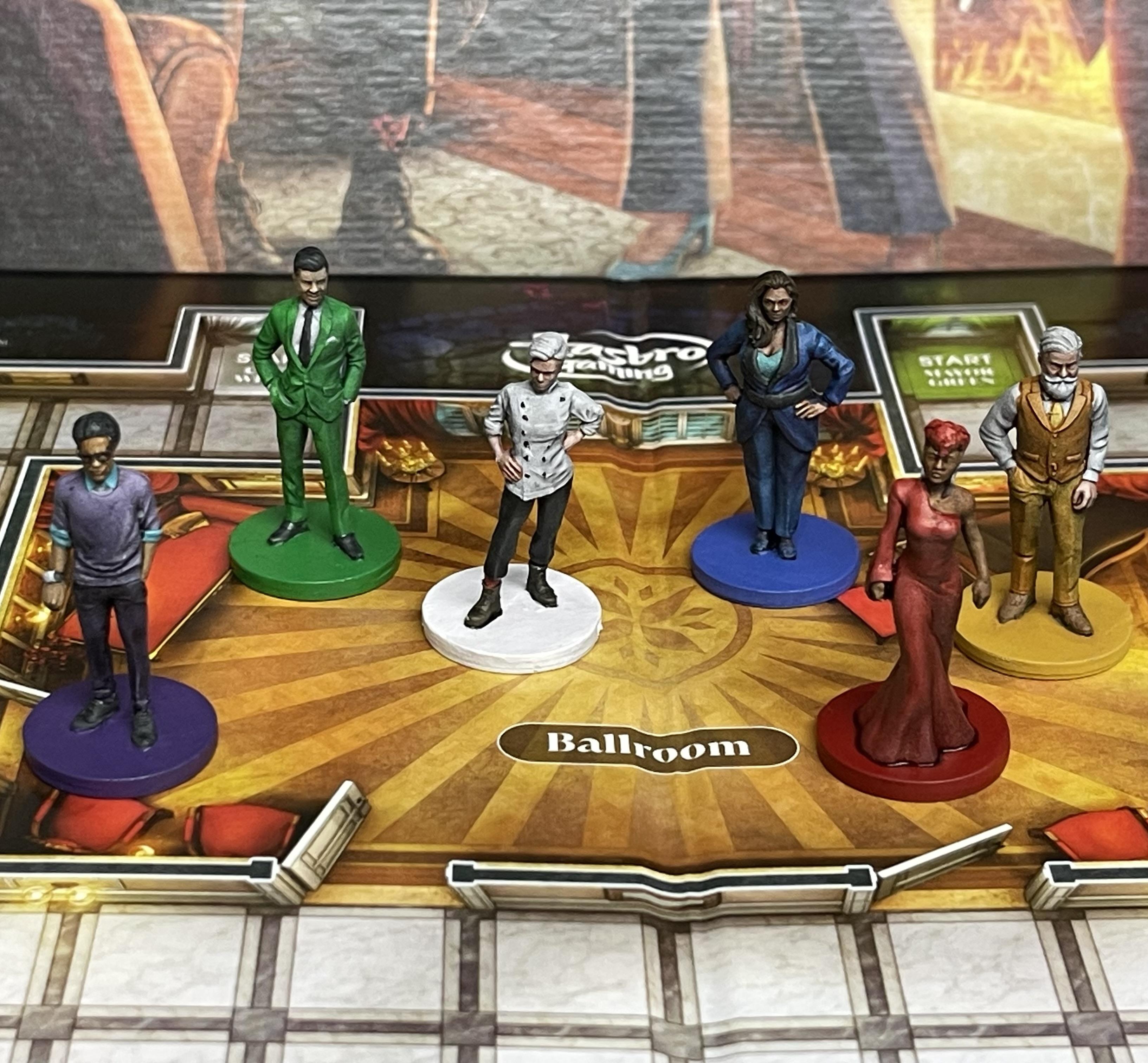Board Game Chef White Cluedo 2023 Colonel Mustard Mayor Green Miss Scarlet Professor Plum